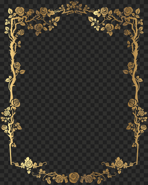 Gold Picture Frame Border