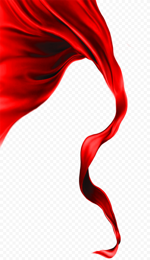 Flying Red Textile Ribbon Silk HD PNG | Citypng