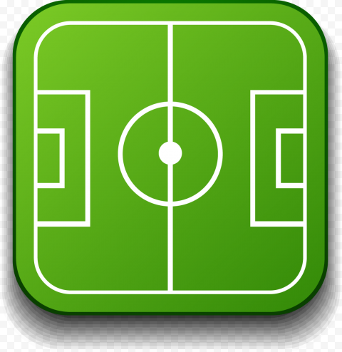 Football Pitch Square App Icon PNG | Citypng