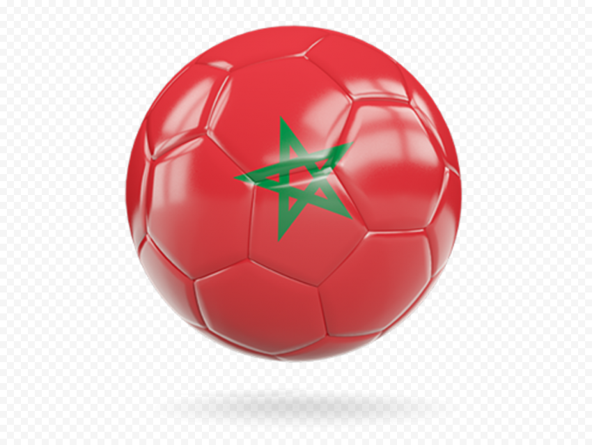 Football Soccer Ball Morocco Flag HD PNG | Citypng