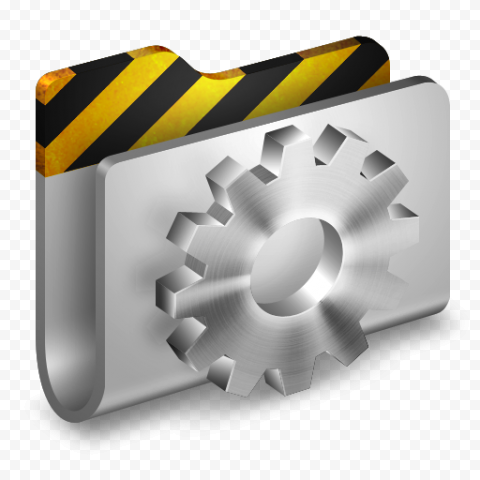 FREE 3D Gear Settings Folder Icon PNG | Citypng