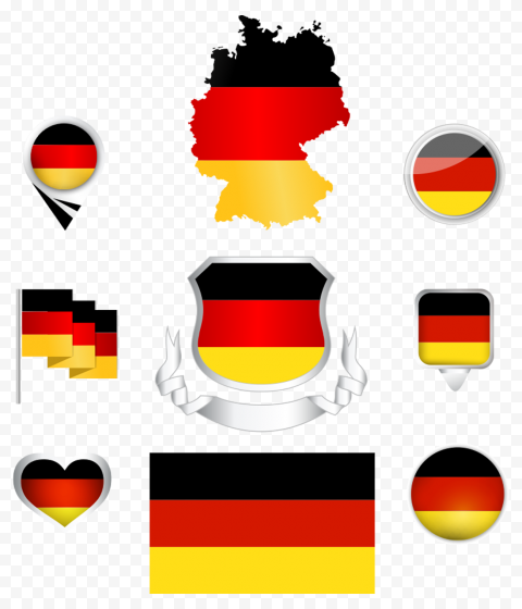 Download Germany Flag On Flying Balloons PNG | Citypng