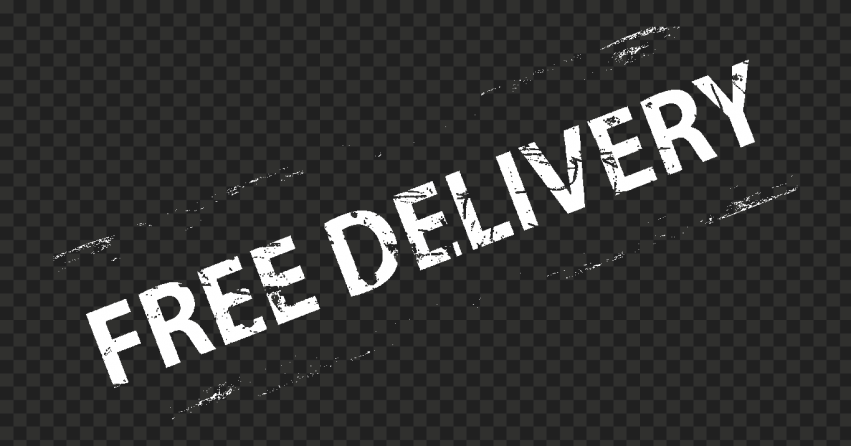 Free Delivery White Rubber Stamp Transparent Background | Citypng