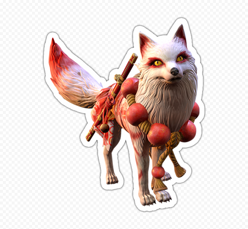 Free Fire Spirit Fox Pet Character Sticker | Citypng