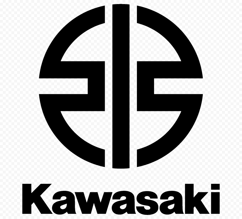 FREE Kawasaki Motorcycle Black Logo PNG | Citypng