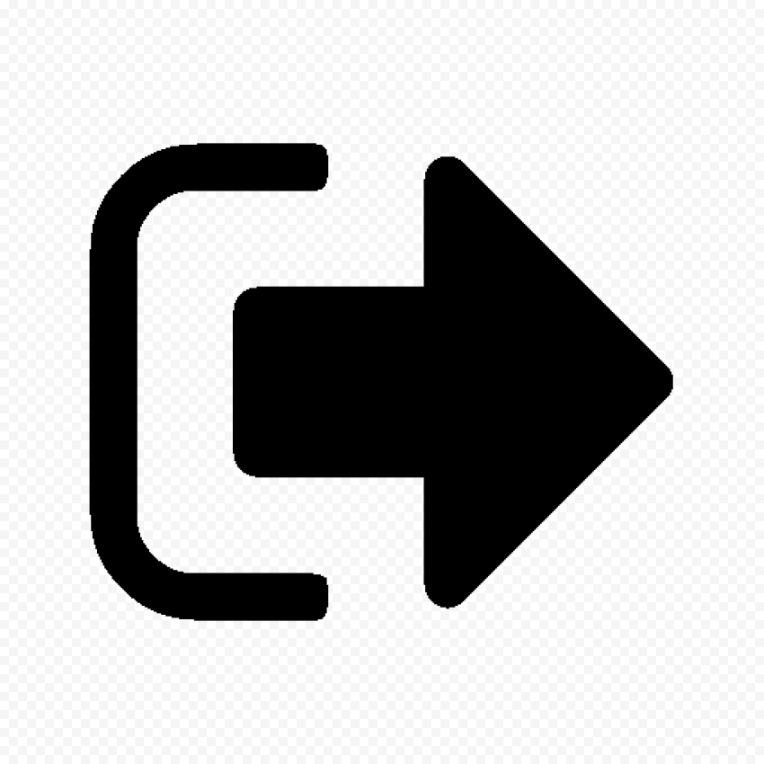FREE Login Logout Black Icon PNG | Citypng