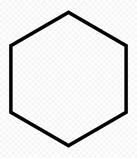 FREE Outline Black Hexagon Frame Shape PNG | Citypng