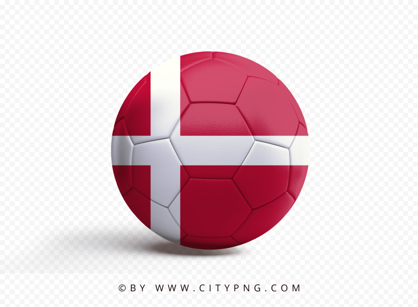FREE Soccer Ball With Denmark Danish Flag PNG | Citypng