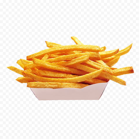 French Fries On A Paper Plate HD PNG | Citypng
