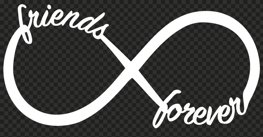 Friends Forever White Infinity Sign Symbol FREE PNG | Citypng
