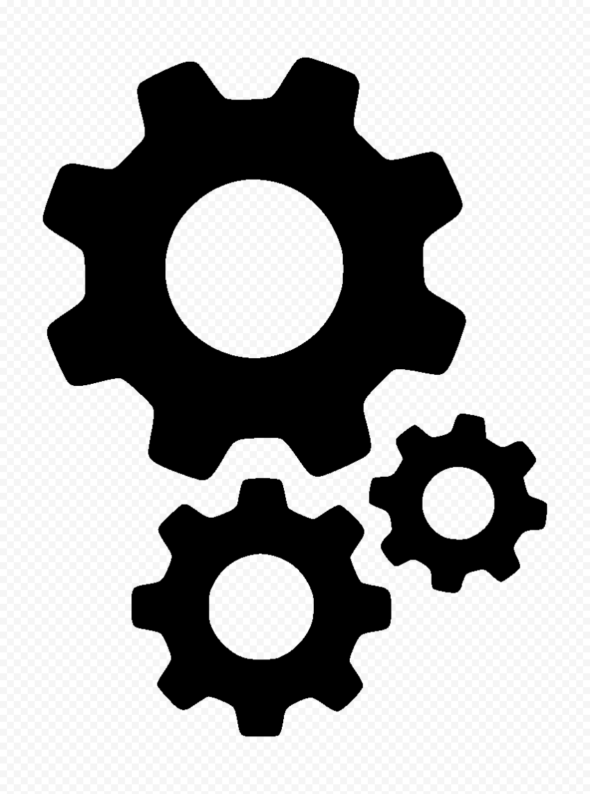 Gears Settings Black Icon | Citypng