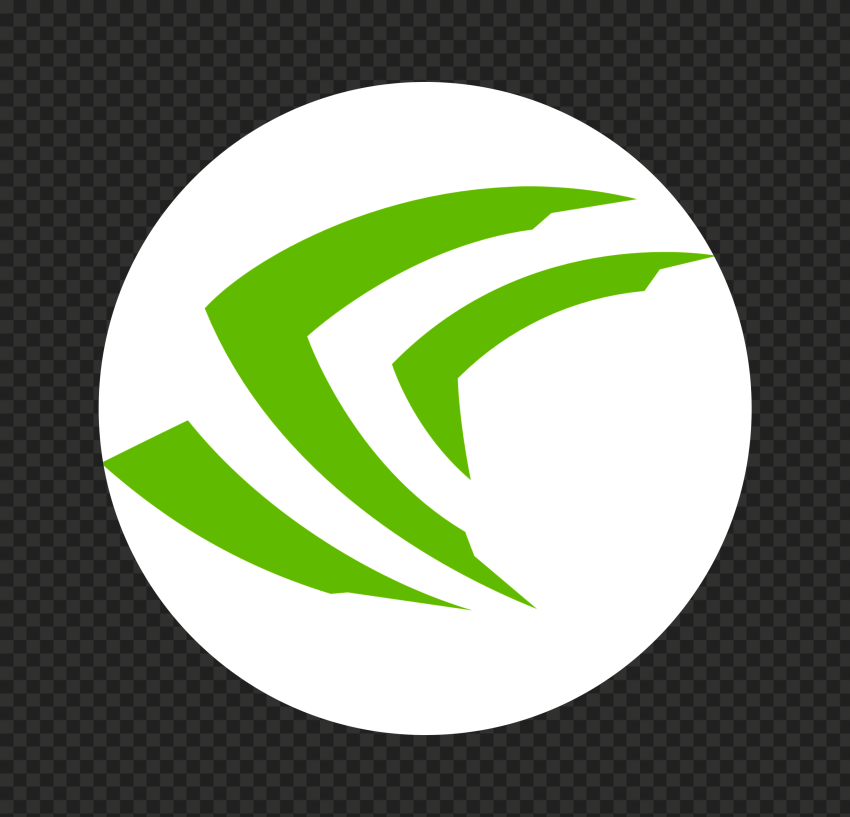 Geforce Nvidia Circle White & Green Icon HD PNG | Citypng