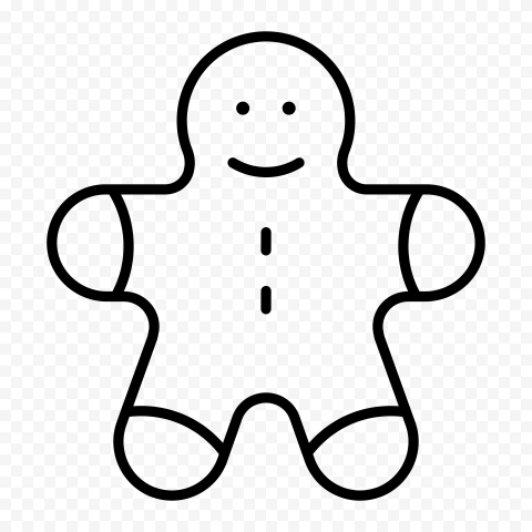 Gingerbread Boy Outline