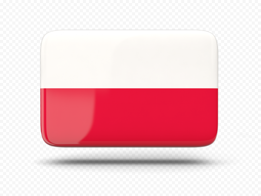 Glossy Banner Icon Poland POL Flag | Citypng