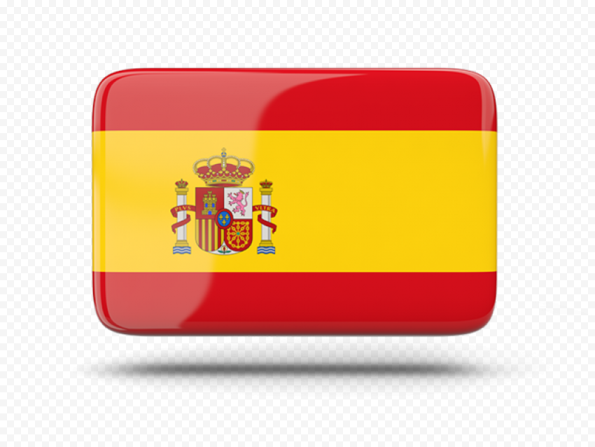 Flat Spain Flag Icon PNG | Citypng