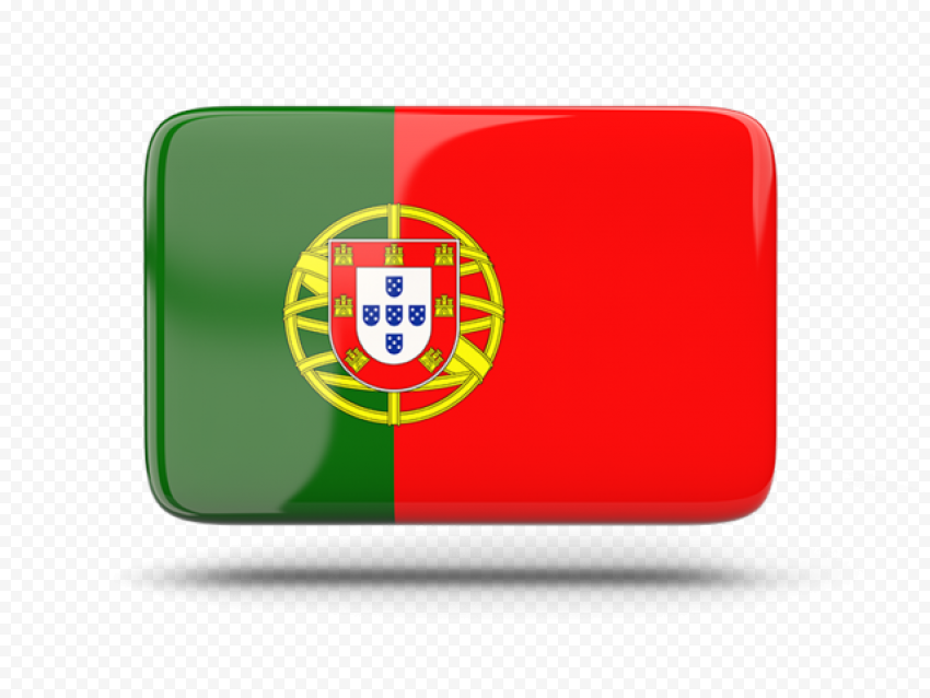 Glossy Portugal Flag Icon PNG | Citypng