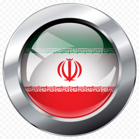 Glossy Round Iran Iranian Flag Icon Transparent PNG | Citypng