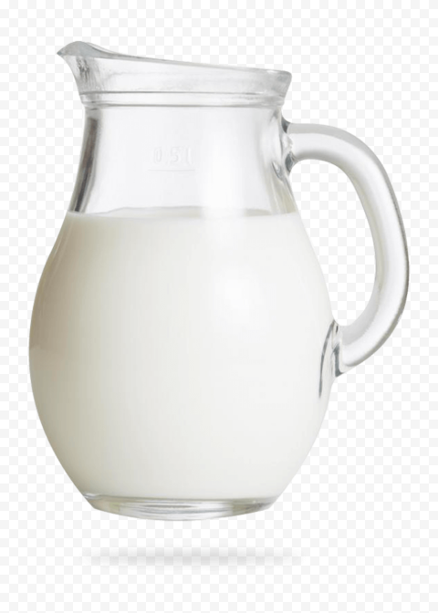 Goat Milk Glass Pitcher PNG Image | Citypng