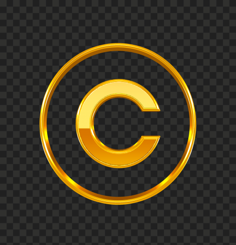 Gold Copyright Logo Icon HD PNG | Citypng