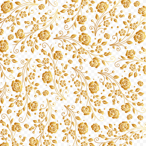 Golden Yellow Floral Background