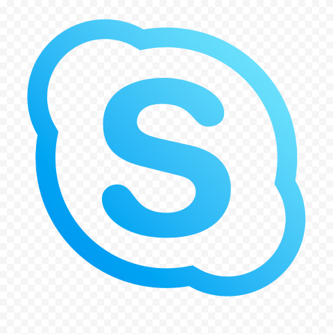 Gradient Blue Skype Logo Icon HD PNG | Citypng