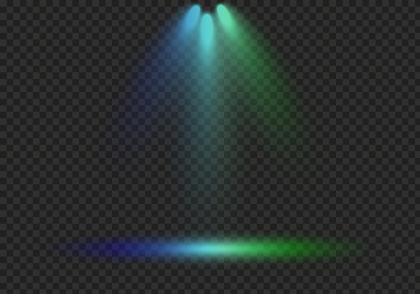 Green & Blue Three Lighting Light Spot FREE PNG | Citypng