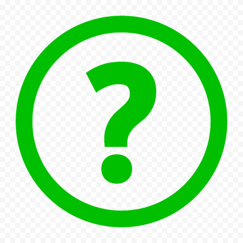 Green Circle Round Question Mark Icon PNG | Citypng