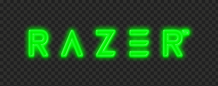 Green Razer Neon Logo Download PNG | Citypng