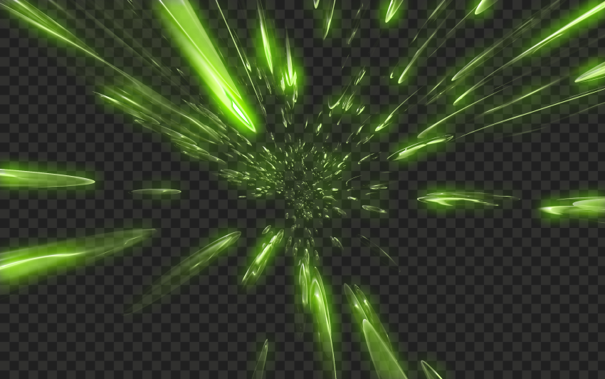 Green Spark Effect Transparent Background | Citypng