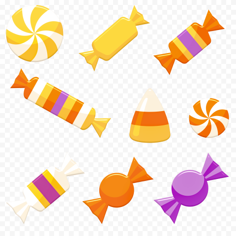 Halloween Candy Pattern Seamless PNG | Citypng