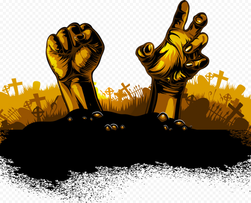Realistic Zombie Hand Coming Out Of Grave