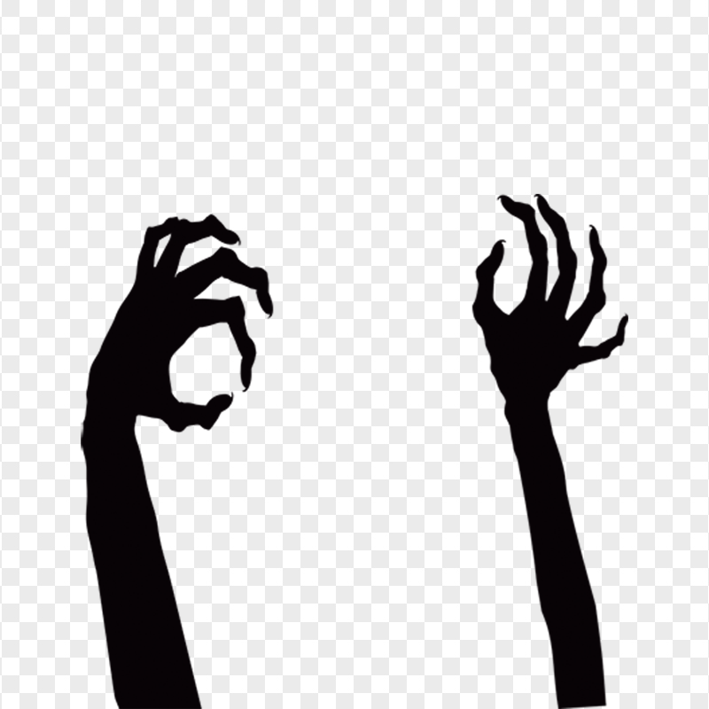 Zombie Hand Silhouette Zombie Hands SVG Halloween Zombie Hands