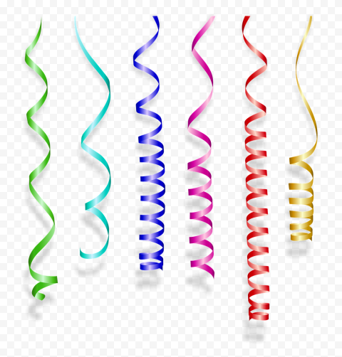 Hanging Colorful Party Ribbons PNG | Citypng