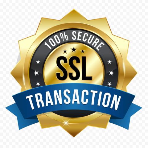 HD 100% Secure Transaction SSL Label Badge PNG | Citypng