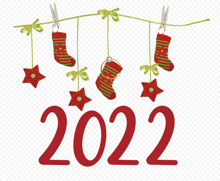 HD 2022 New Year Hanging Decoration PNG | Citypng