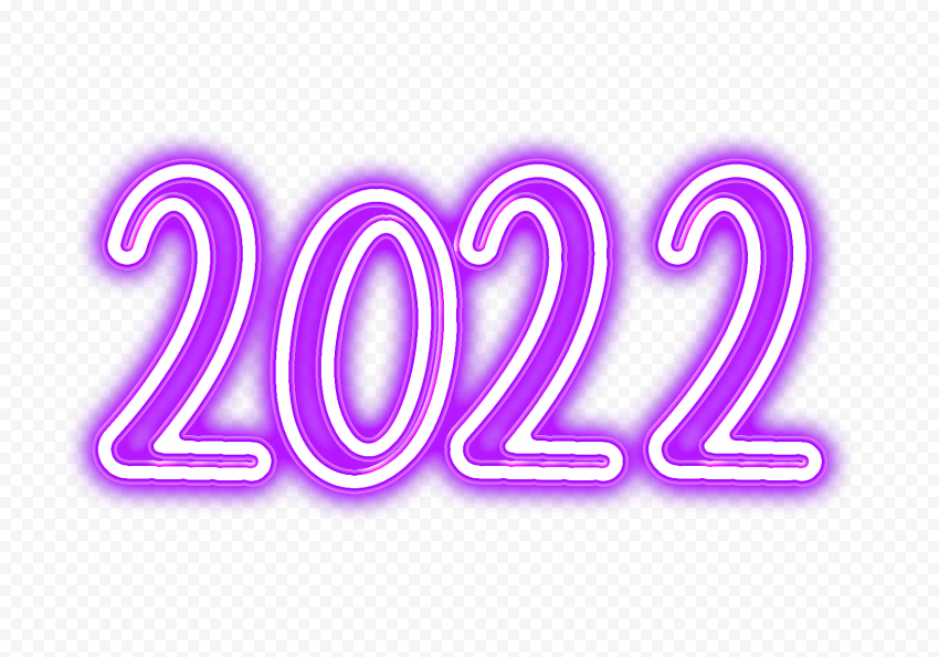 Transparent HD 2022 Green Neon Text Logo | Citypng