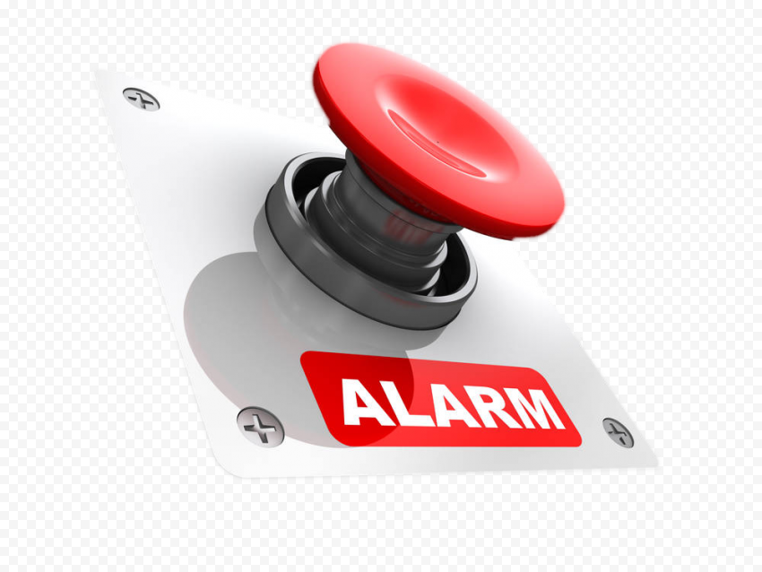 HD 3D Alarm Red Button PNG | Citypng
