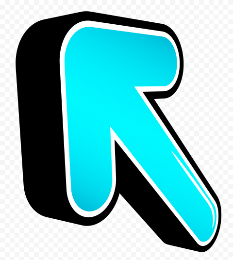 HD 3D Blue Turquoise Arrow Pointing Top Left PNG | Citypng