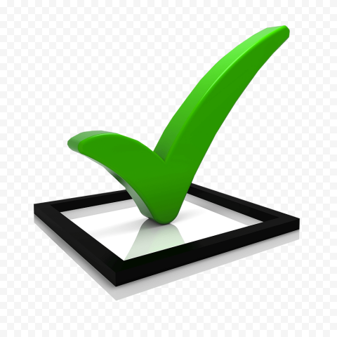 HD 3D Green Checkmark Icon PNG | Citypng