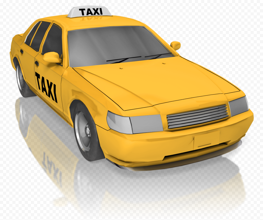 HD 3D Taxi Cab Car Vehicle PNG | Citypng