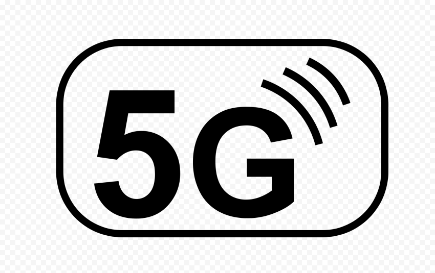HD 5G Cellular Black Logo Icon PNG | Citypng