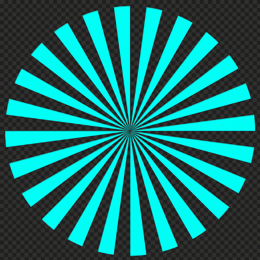 HD Abstract Light Blue Rays Sunburst Circle Transparent PNG | Citypng