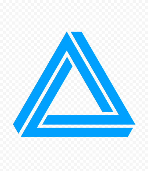 HD Blue Outline Triangle PNG | Citypng