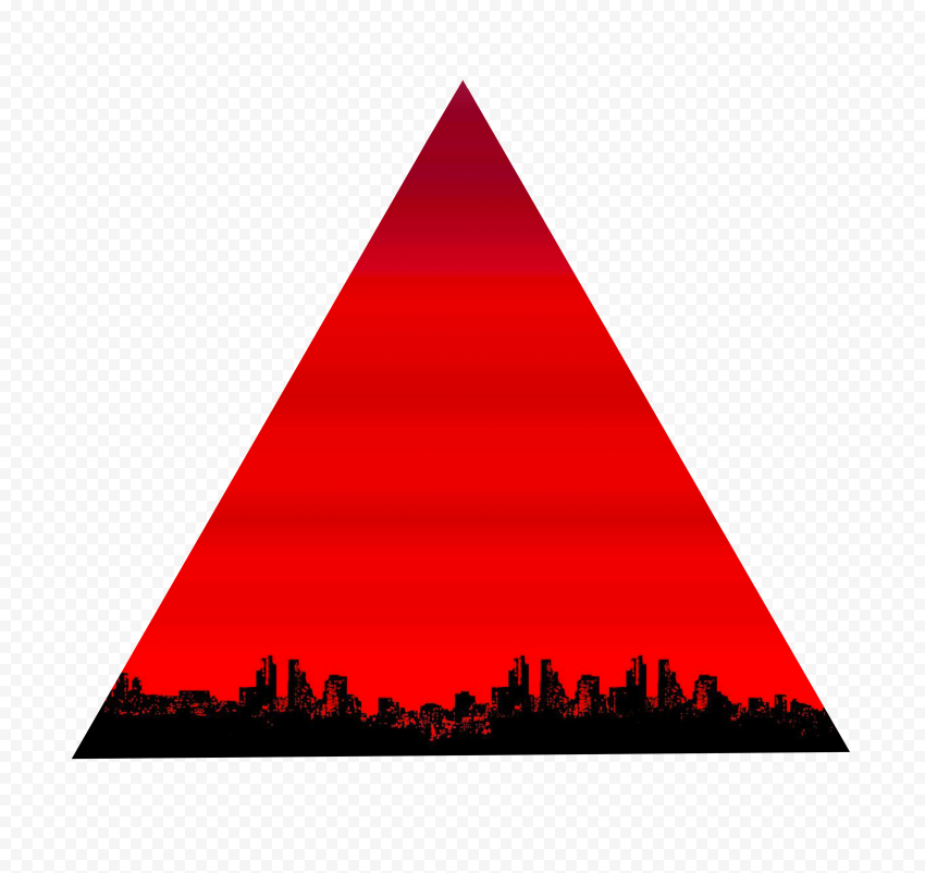 HD Aesthetic Red Triangle PNG | Citypng