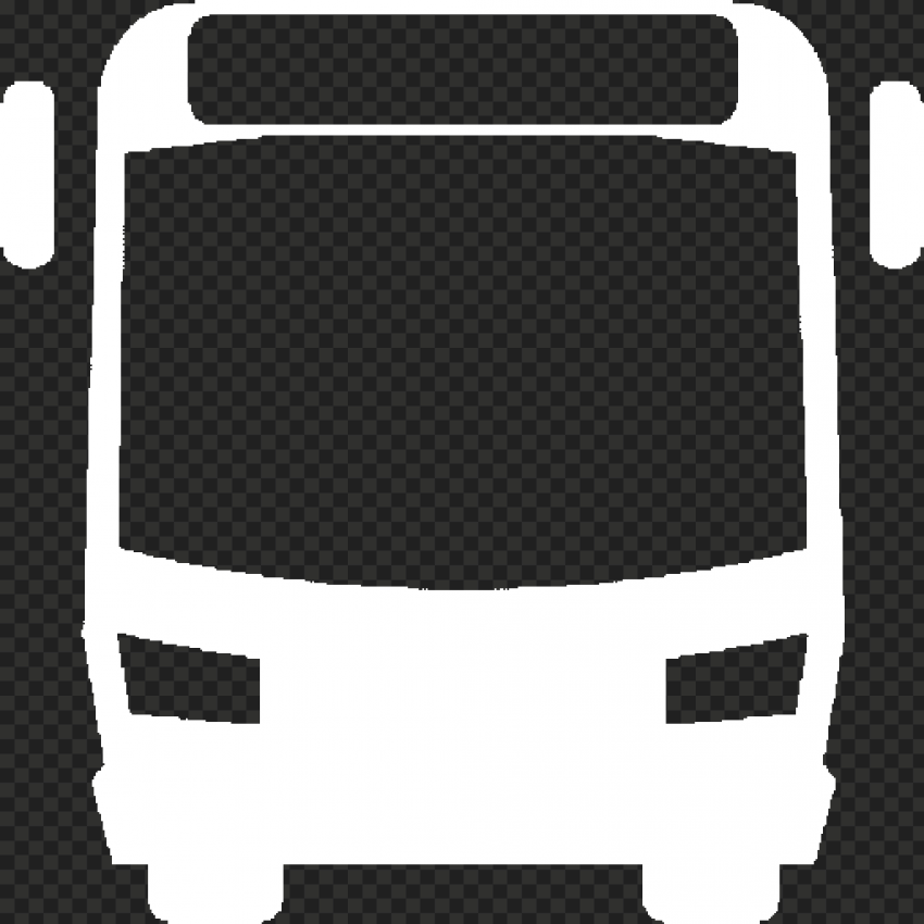 HD Autobus Autocar Front View White Icon PNG | Citypng