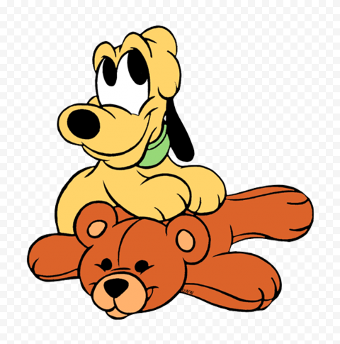 HD Baby Pluto Dog Bear Plush PNG | Citypng