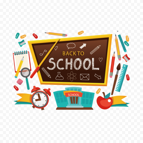 HD Back To School Vector Transparent Background | Citypng