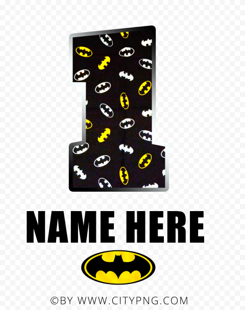 HD Batman Number 1 Transparent PNG | Citypng