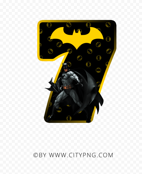HD Batman Number Seven 7 PNG | Citypng