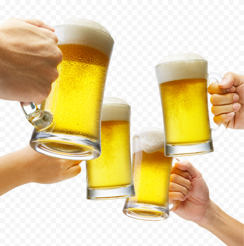 HD Beer Glasses Mugs Clinking Cheers PNG | Citypng